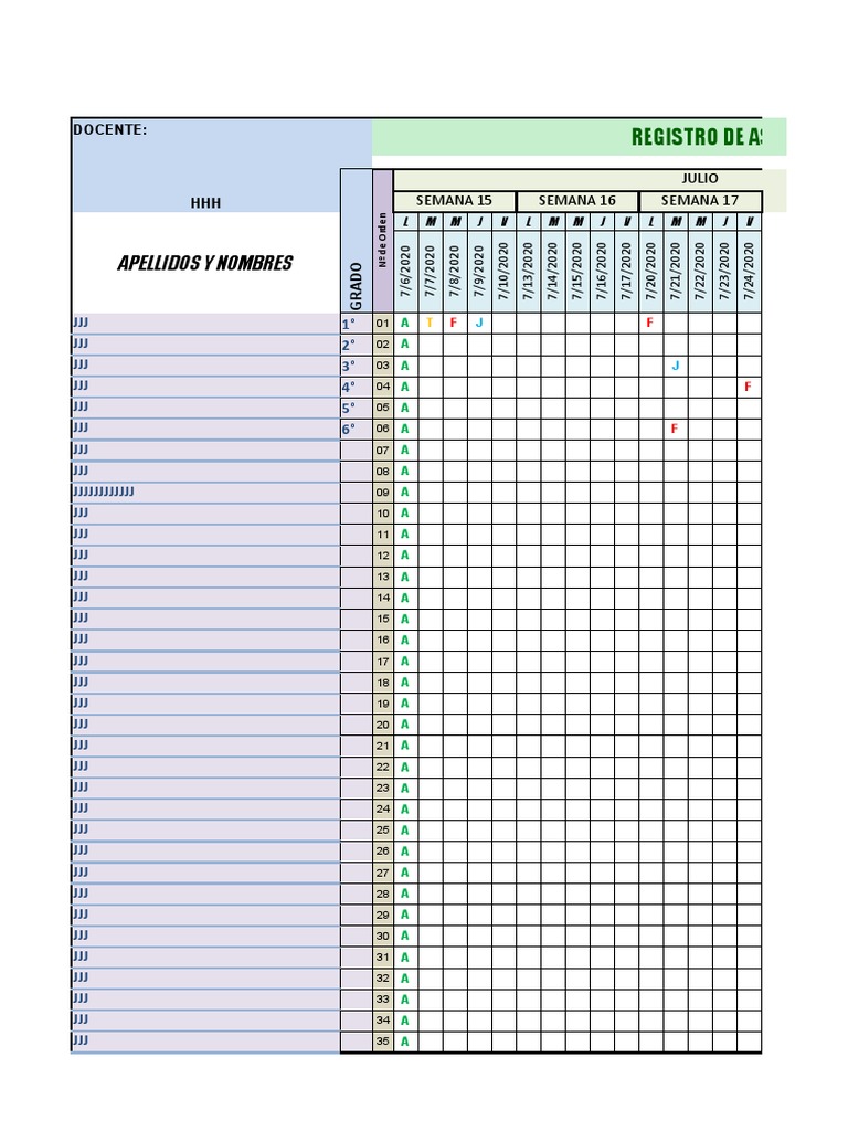 Registro Docente | PDF