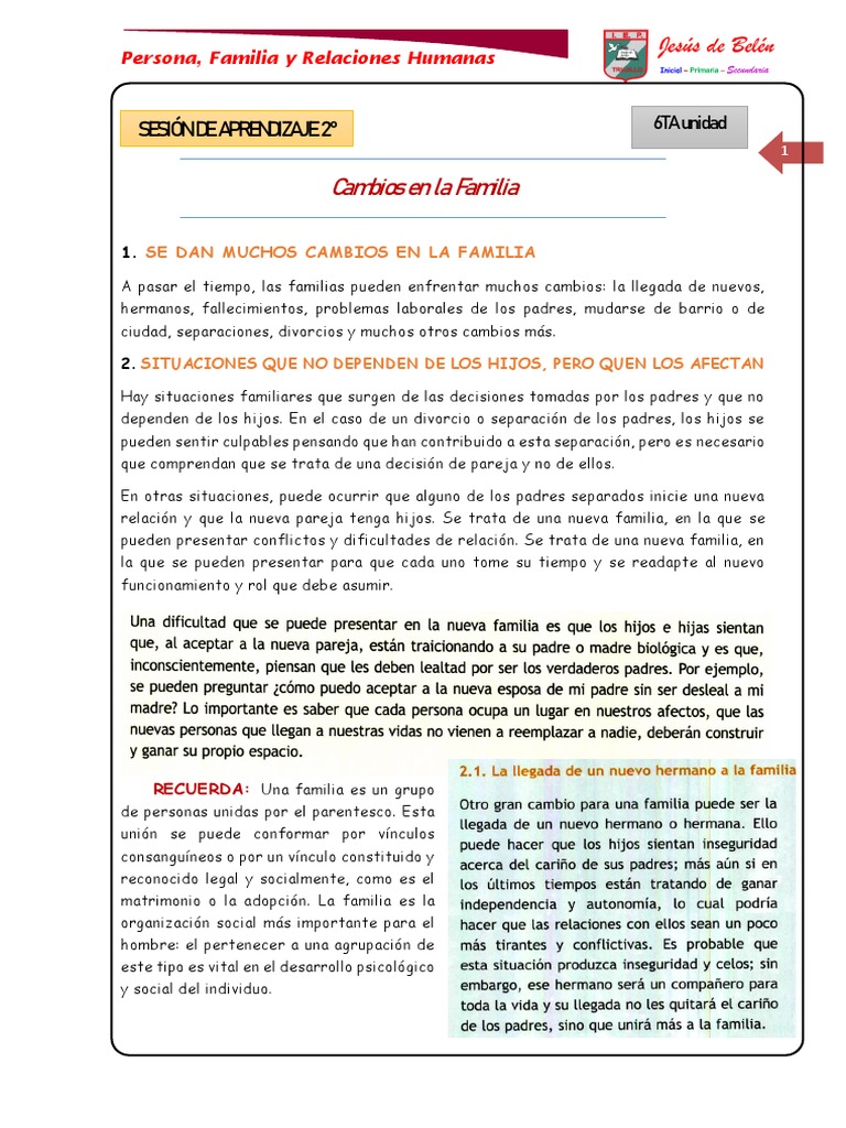 Cambios en los Valores Familiares | PDF | Familia | Amor