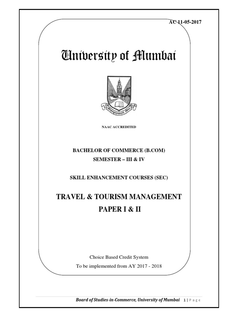 Travel Tourism Management | PDF | Tourism | Marketing