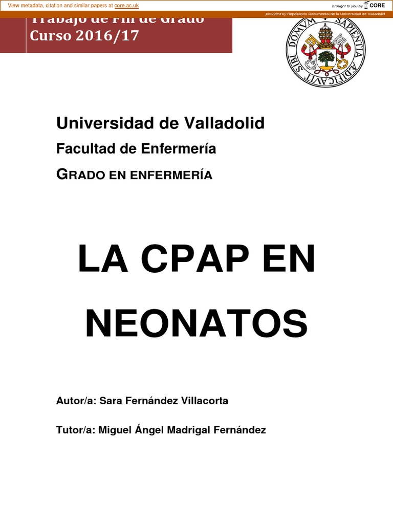 Uso y Beneficios de CPAP en Neonatos | PDF | Neumología | Sistema ...