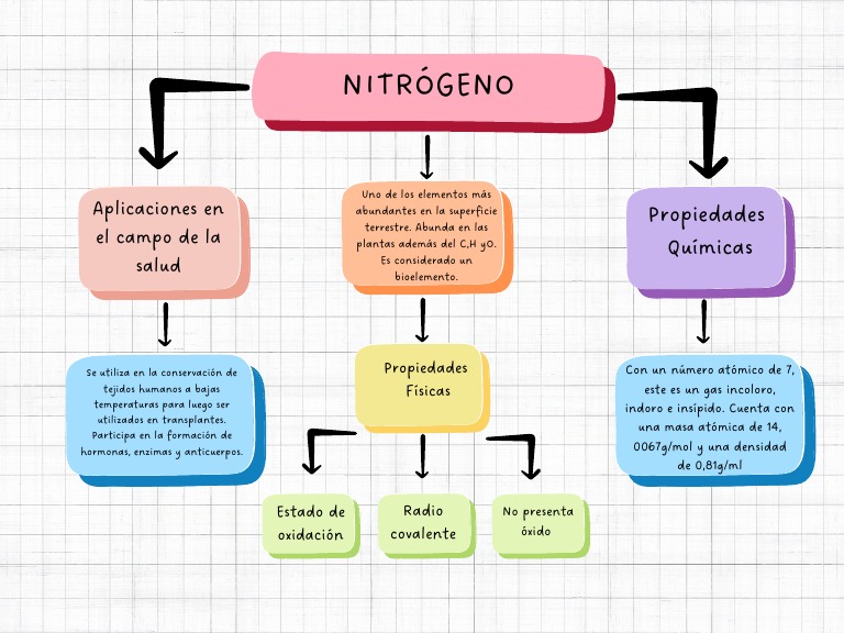 Nitrógeno - Mapa Conceptual | PDF