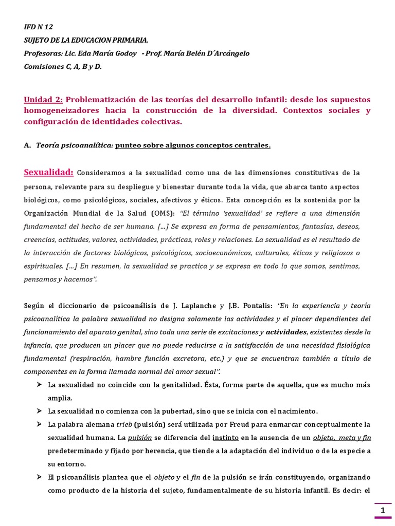 FICHA INTERNA TEORÍA PSICOANALITICA ALGUNOS CONCEPTOS CENTRALES | PDF | Jacques Lacan ...
