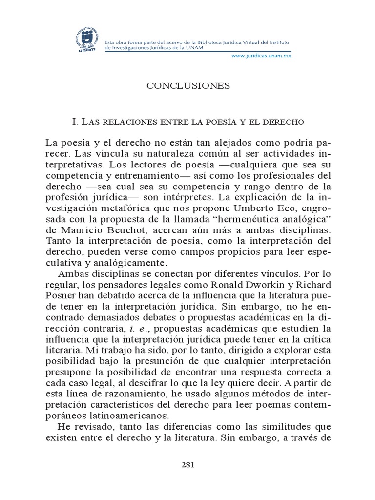 Conclusiones | PDF | Poesía | Analogía