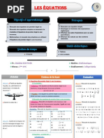 Exercices d'équations 1AC corrigés | PDF