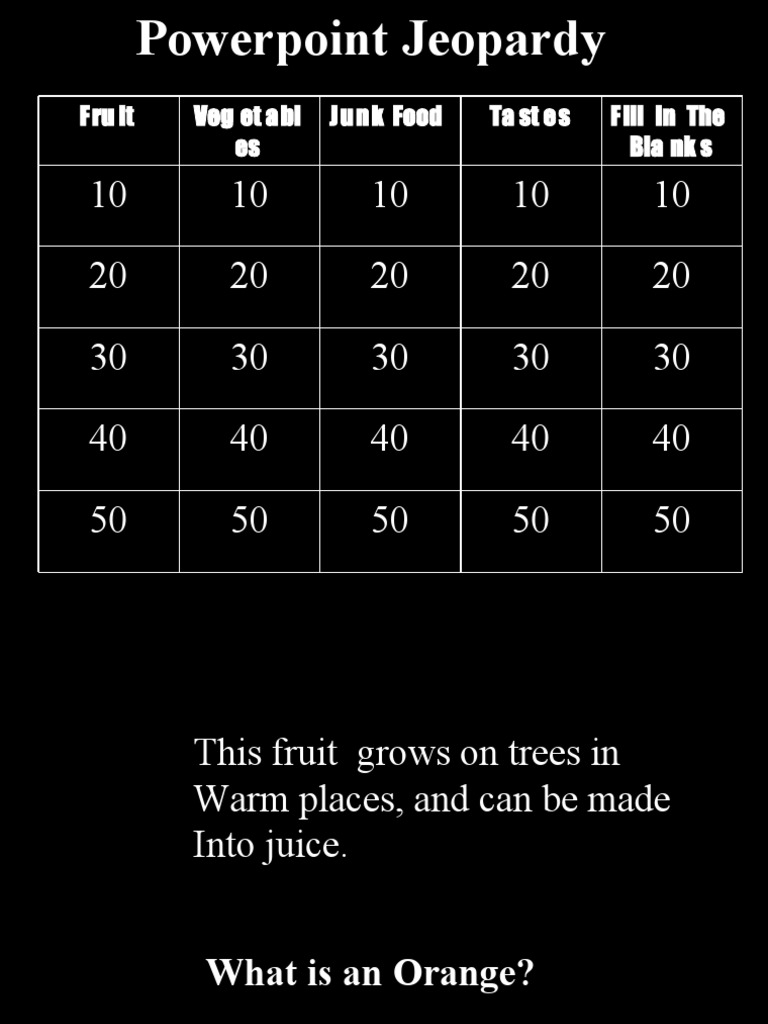 Jeopardy 1 | PDF | Cooking, Food & Wine