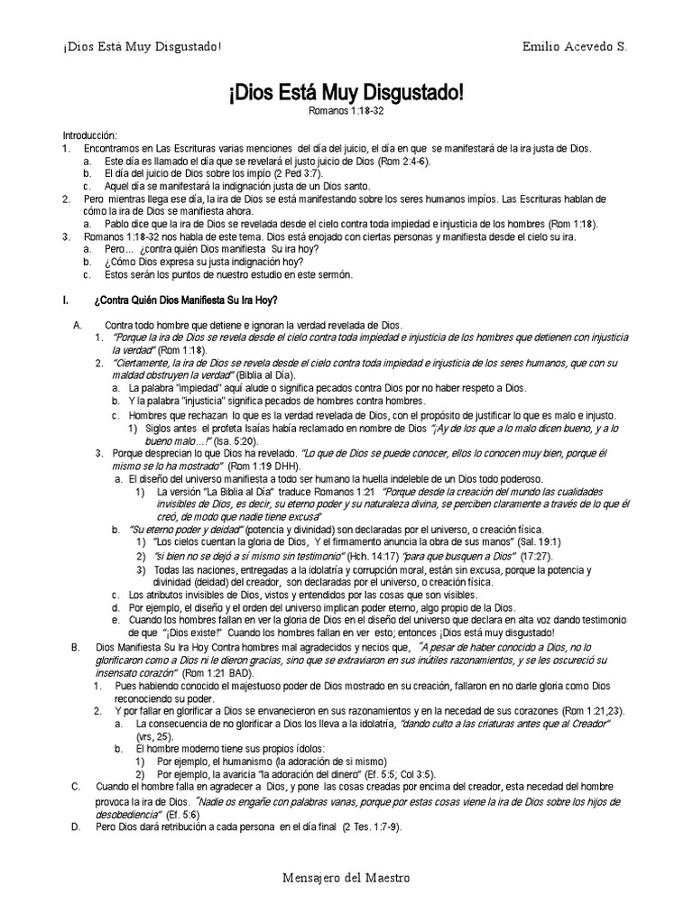 %C2%A1Dios+Est%C3%A1+Muy+Disgustado%21 | PDF | Dios | Divinidad