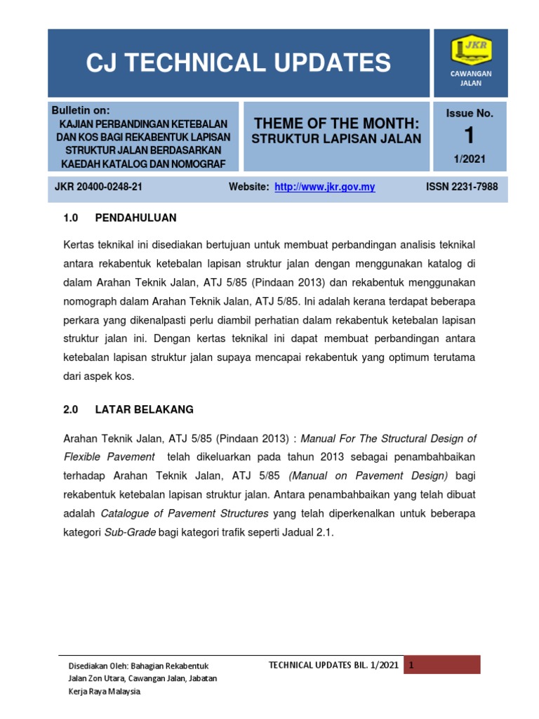 Technical Update 1 - 2021 | PDF