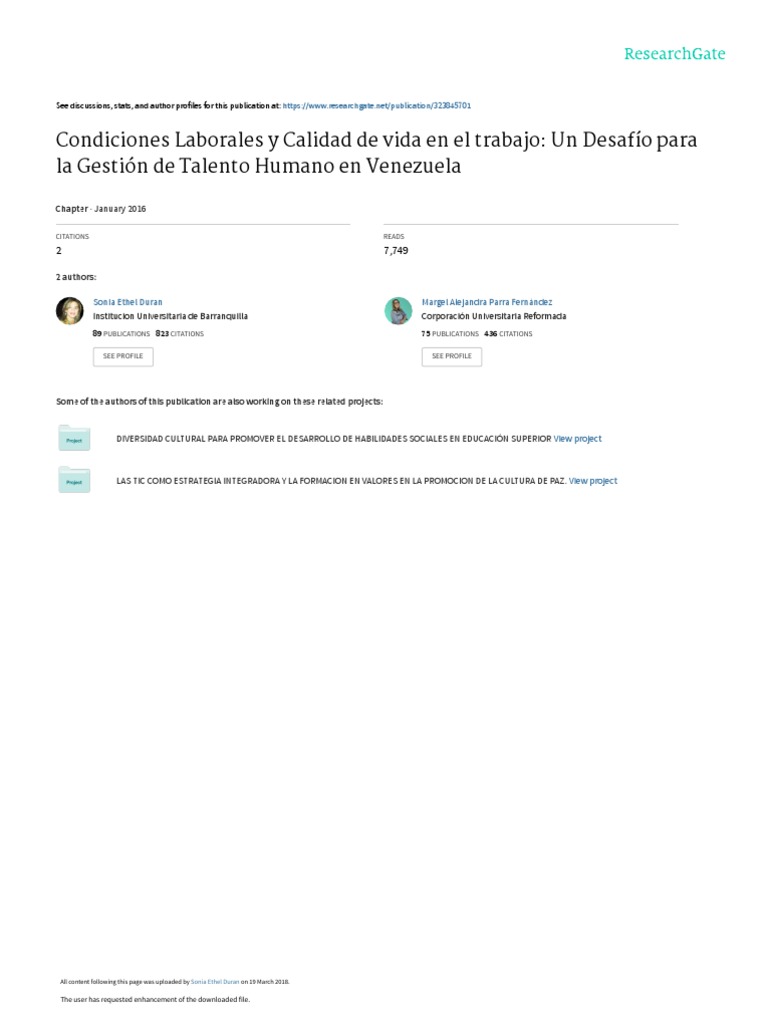 Condiciones Laborales en Venezuela | PDF | Derecho laboral | Salario