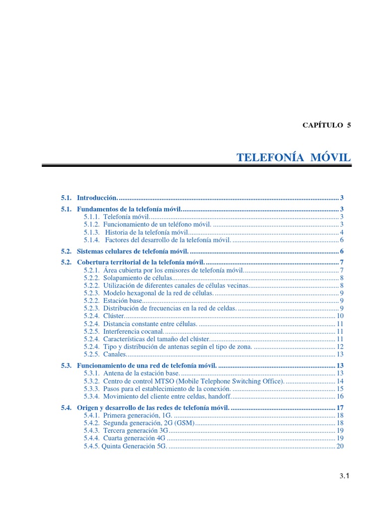 05_telefonia movil_v4 (1) (1) | PDF | 3 G | Gsm