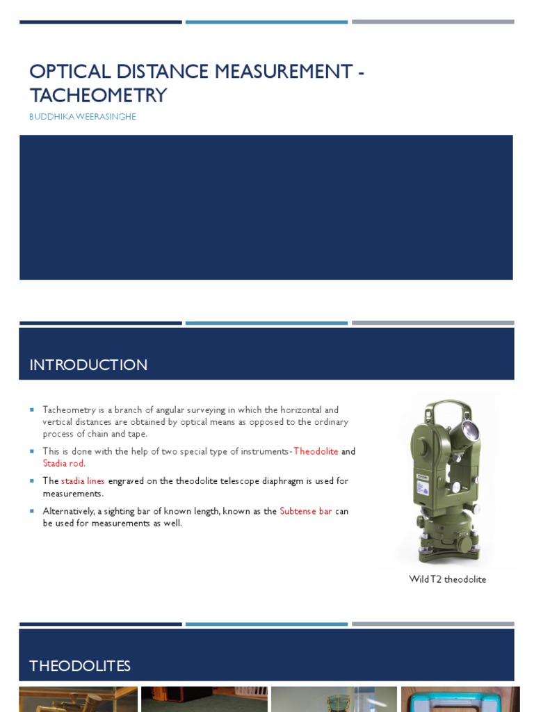 Tacheometry Surveying II | Download Free PDF | Surveying | Metrology