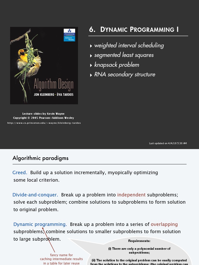 06DynamicProgrammingAndGreedy Editedolga | PDF | Dynamic Programming ... 06DynamicProgrammingAndGreedy Editedolga | PDF | Dynamic Programming ...