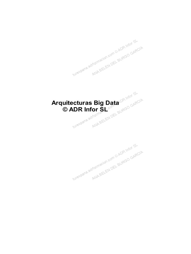 04 Arquitecturas Big Data | PDF | Apache Hadoop | Big Data