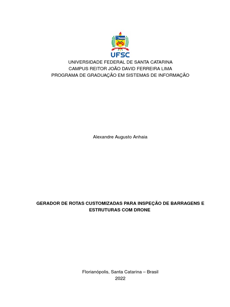Rotas Personalizadas para Drones em SC | PDF | Veículo aéreo não ...
