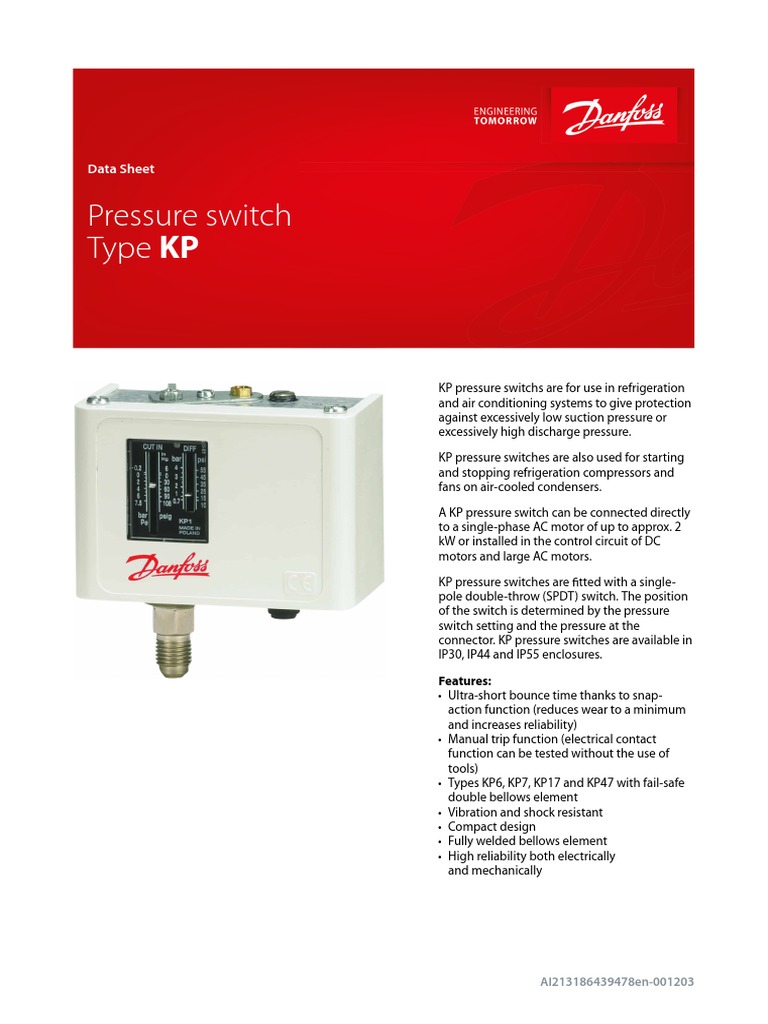 Danfoss 2 Ps | PDF | Switch | Electric Motor