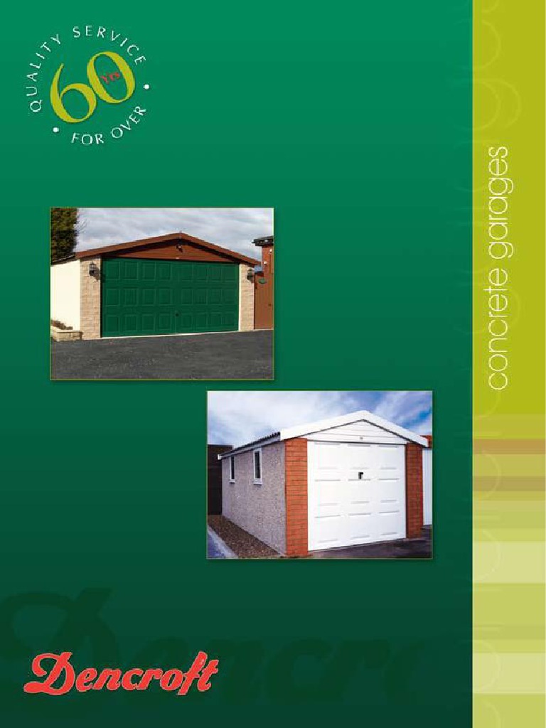 Dencroft Garages Brochure | Download Free PDF | Roof | Garage (Residential)