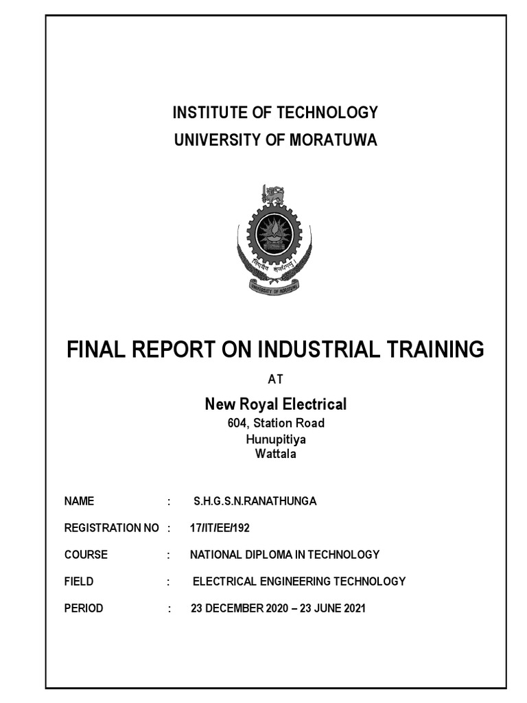Training Report 2 | PDF | Humidity | Electrical Components