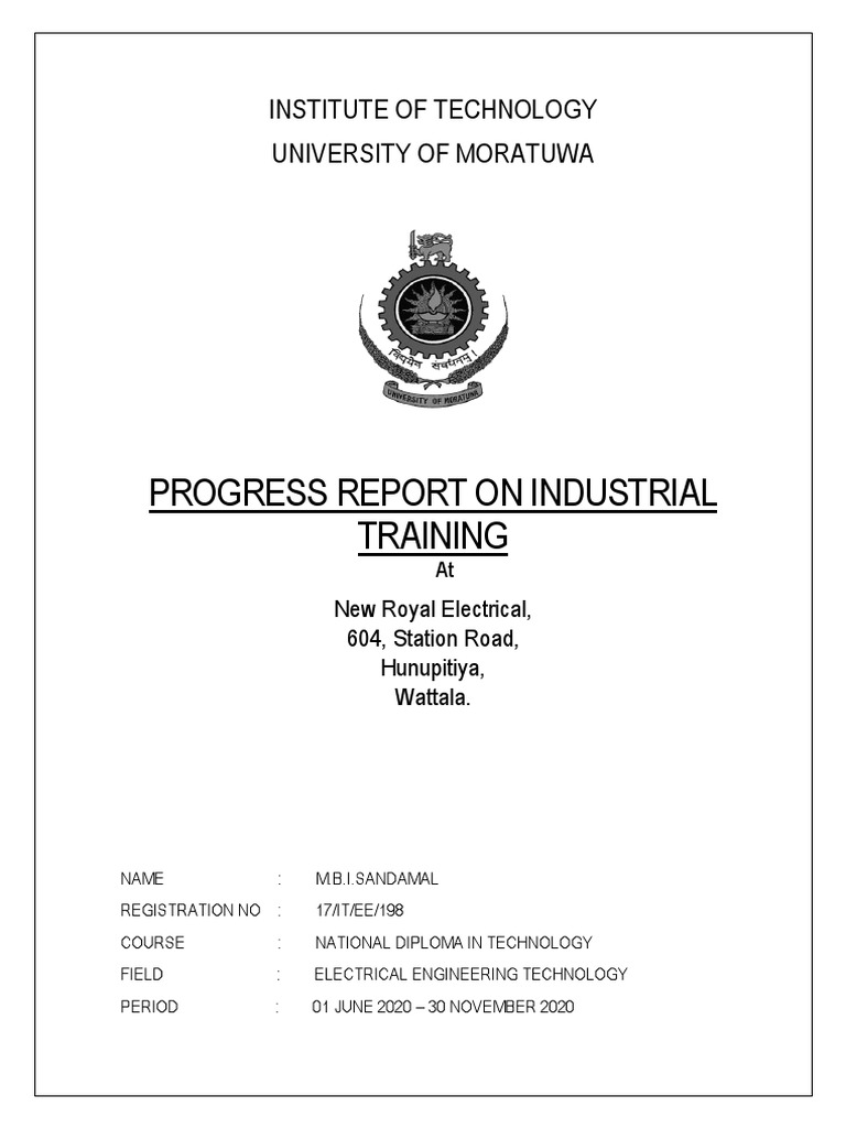 Progress Report | PDF | Electric Power Transmission | Personal ... Progress Report | PDF | Electric Power Transmission | Personal ...