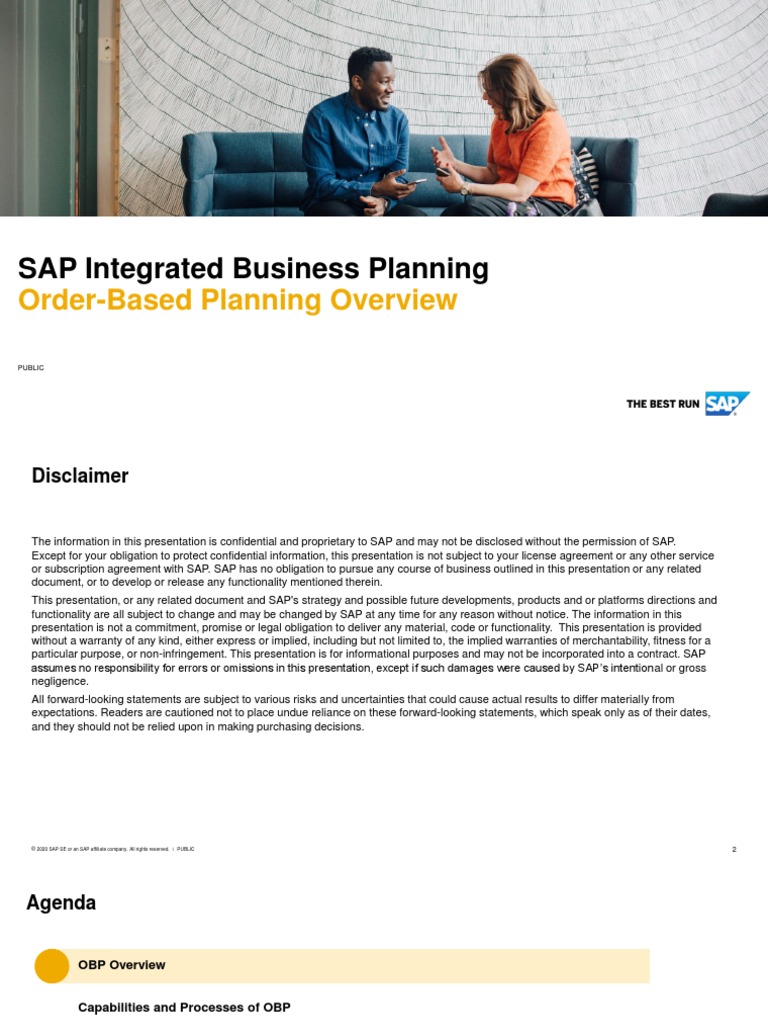 Overview of SAP IBP Order-Based Planning | PDF | Supply Chain ...