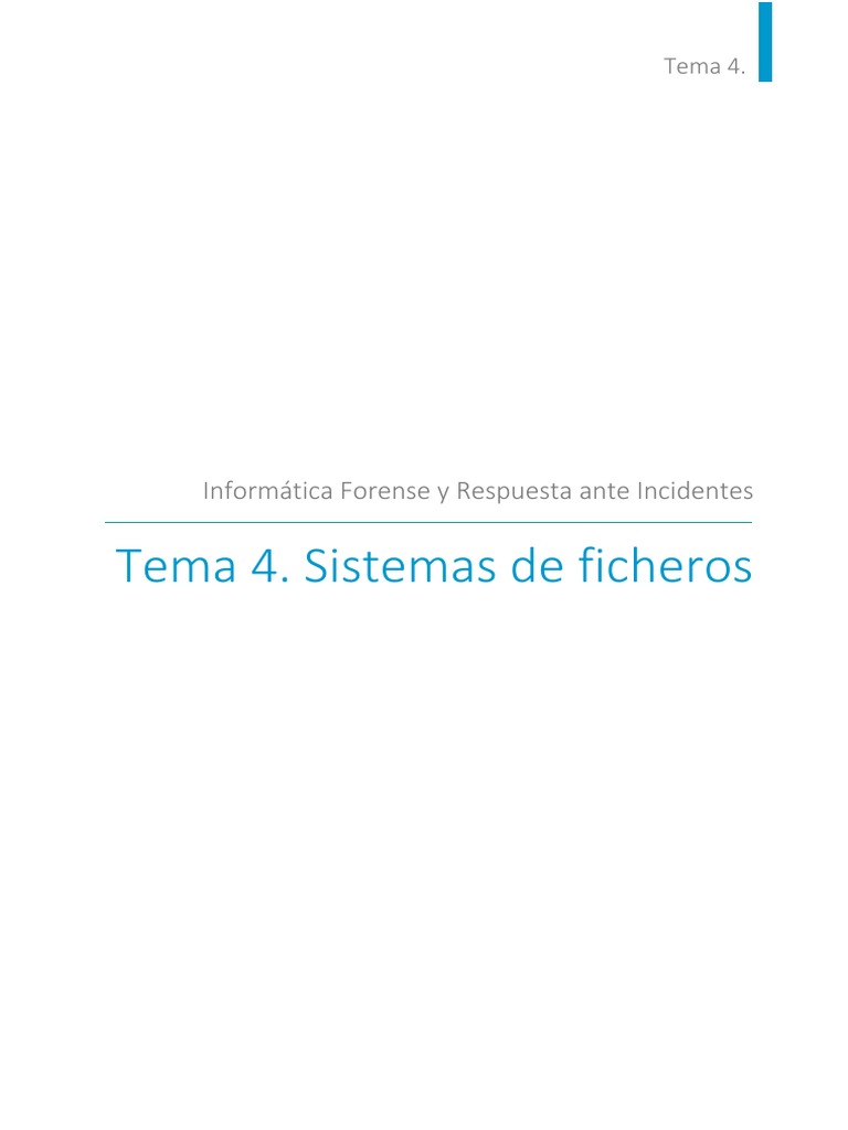Tema - 4 Sistemas de Ficheros | PDF | Archivo de computadora | Sistema ...
