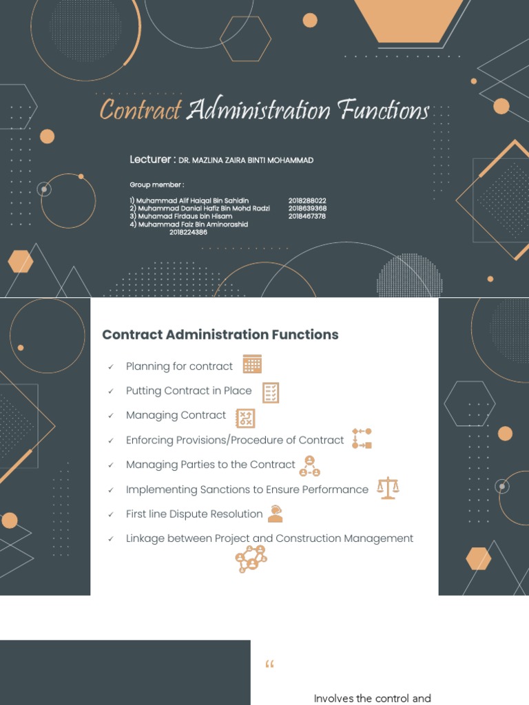 2021 TOPIC 2 Contract Administration Functions | PDF | Employment | Breach Of Contract