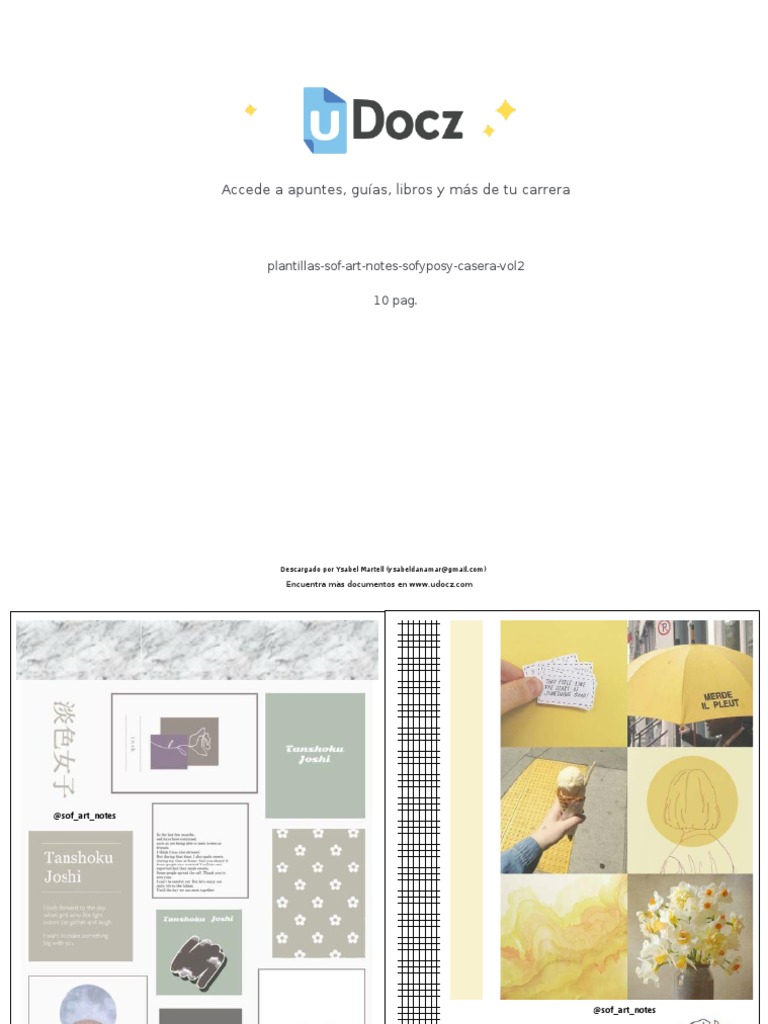 Plantillas Sof Art Notes Sofyposy Casera Vol2 291018 Downloable 2831665 ...