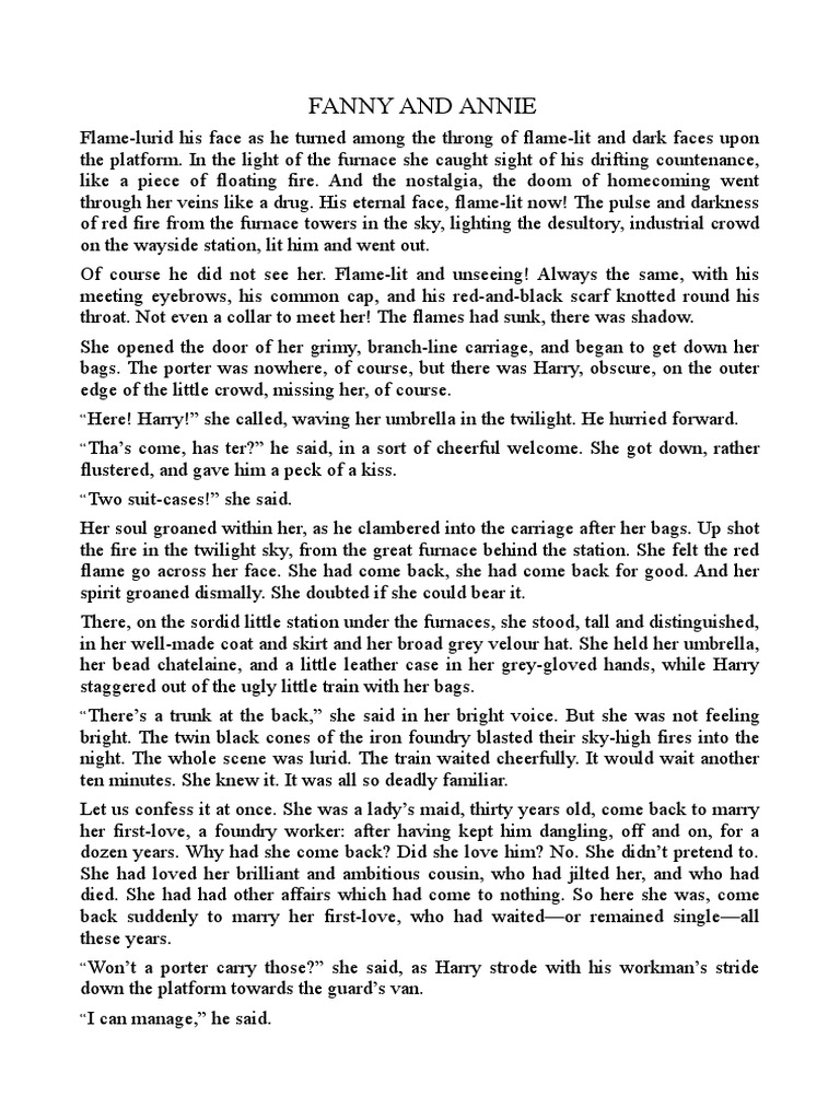 Fanny's Return to Harry | PDF