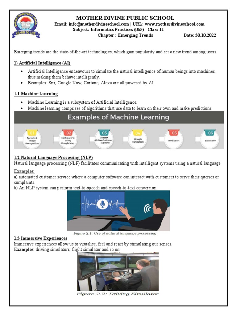 Emerging Trends Notes 1 30 10 22 20221030111517351 | PDF | Augmented ...