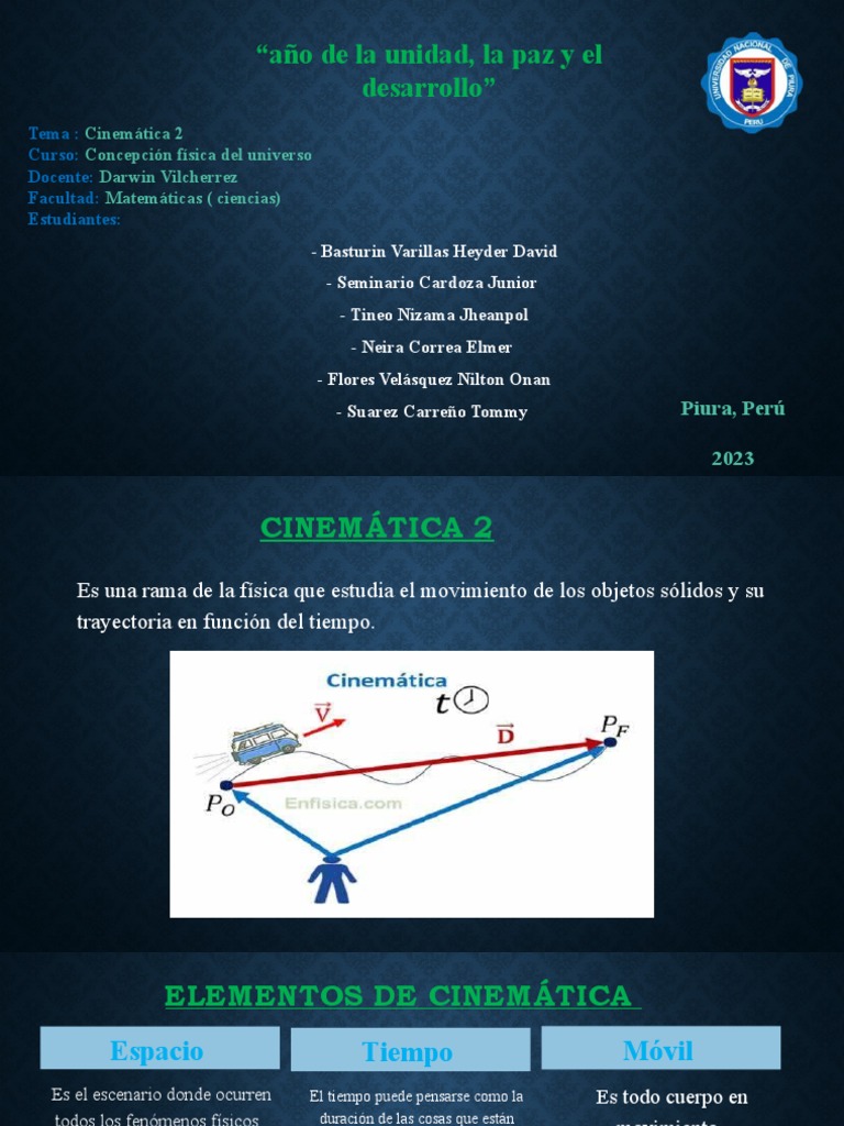 FISICA- cinematica 2 | PDF | Velocidad | Cinemática