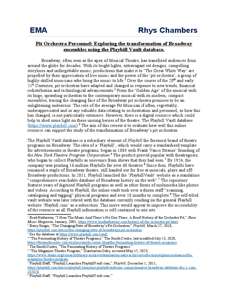 EMA Rhys Chambers | PDF | Orchestras | Icon (Computing)