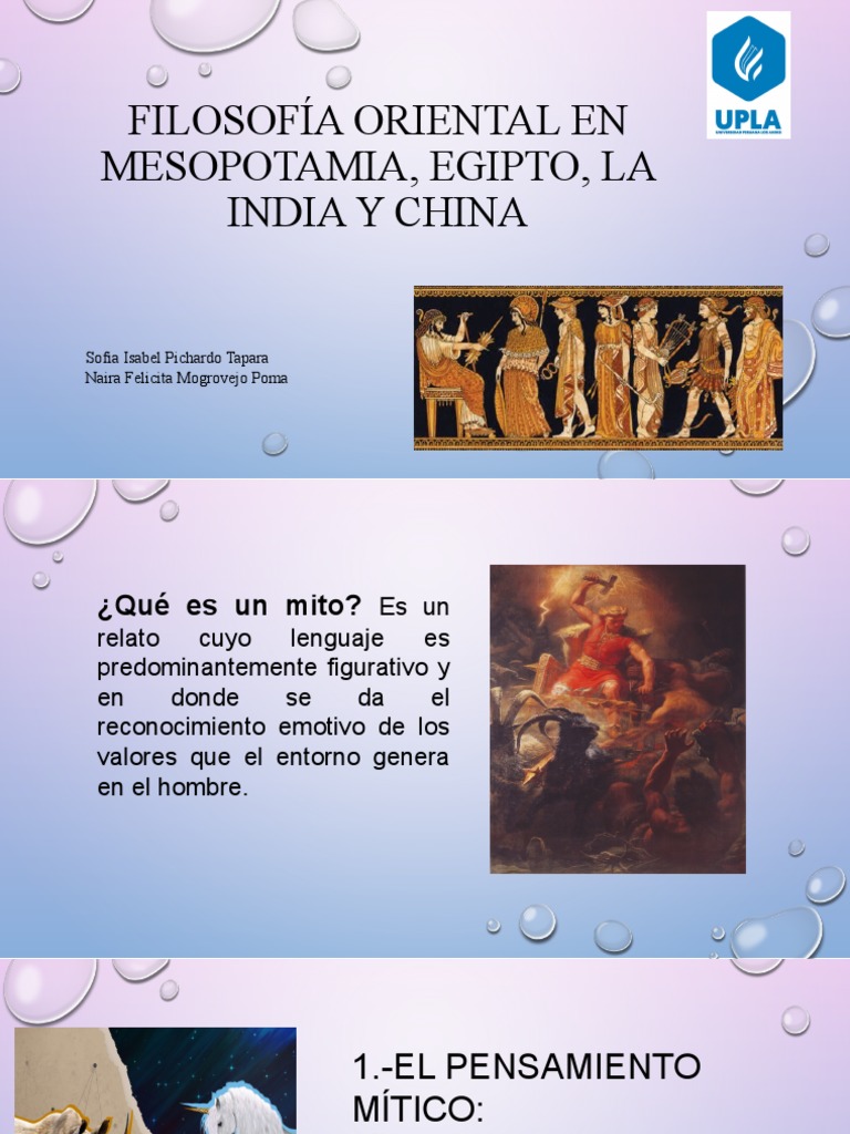 Filosofía Oriental y Mitos Antiguos | PDF | Babilonia | Pensamiento