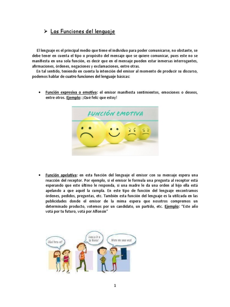 Las Funciones Del Lenguaje. Texto Informativo-Texto Literario ...