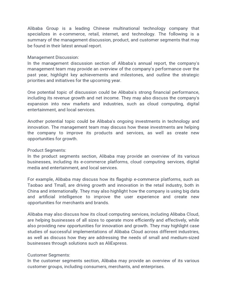 Alibaba I B2B | PDF | Alibaba Group | E Commerce