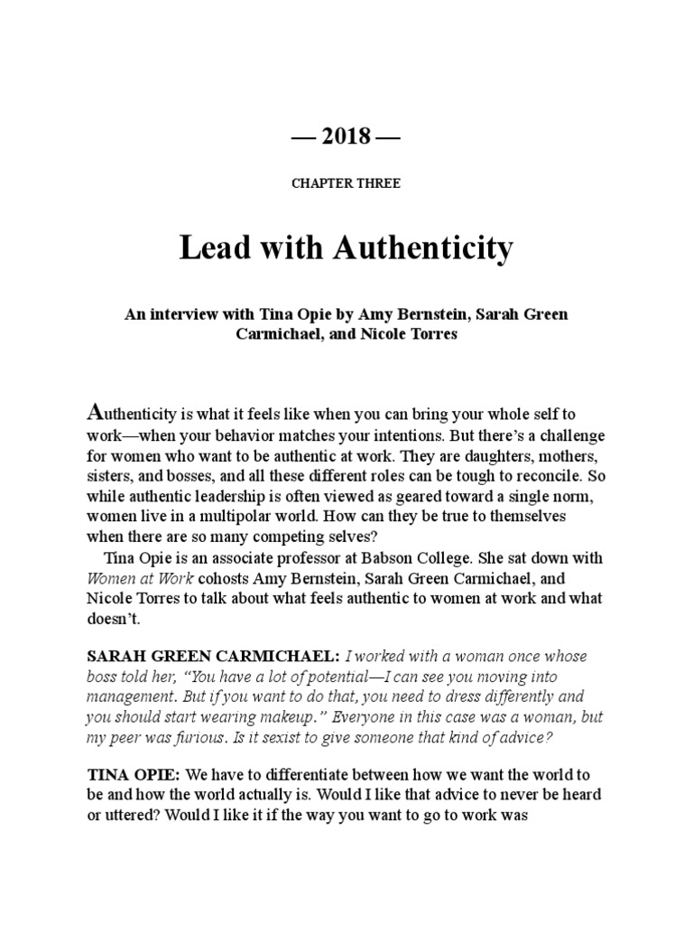 HBR Leads with Authenticity | PDF | Anger | Authenticity (Philosophy)
