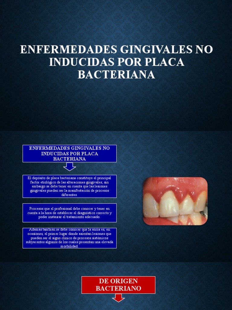 Enfermedades Gingivales No Inducidas Por Placa Bacteriana | PDF | Microbiología | Especialidades ...