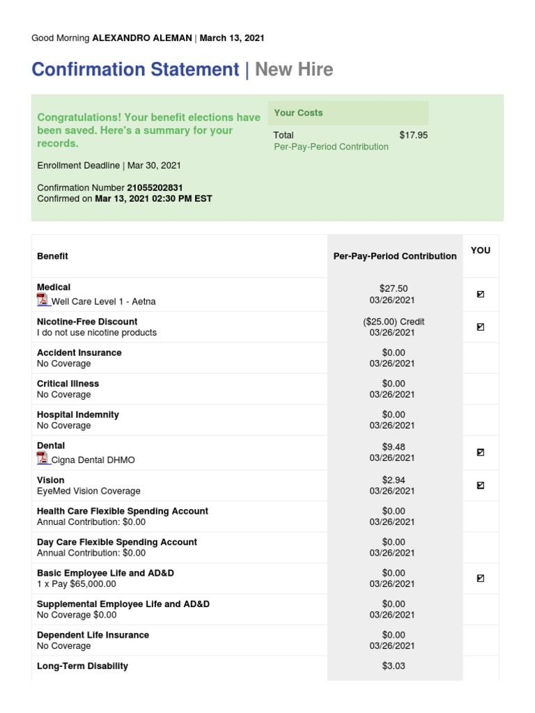 Alex Aleman's HCA Benefits | PDF | Social Programs | Health Care
