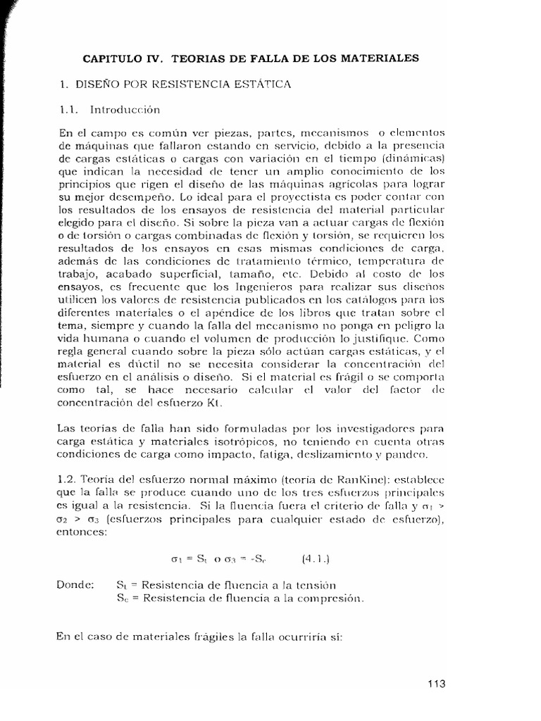 Capitulo IV Teoria | PDF | Fatiga (material) | Oscilación