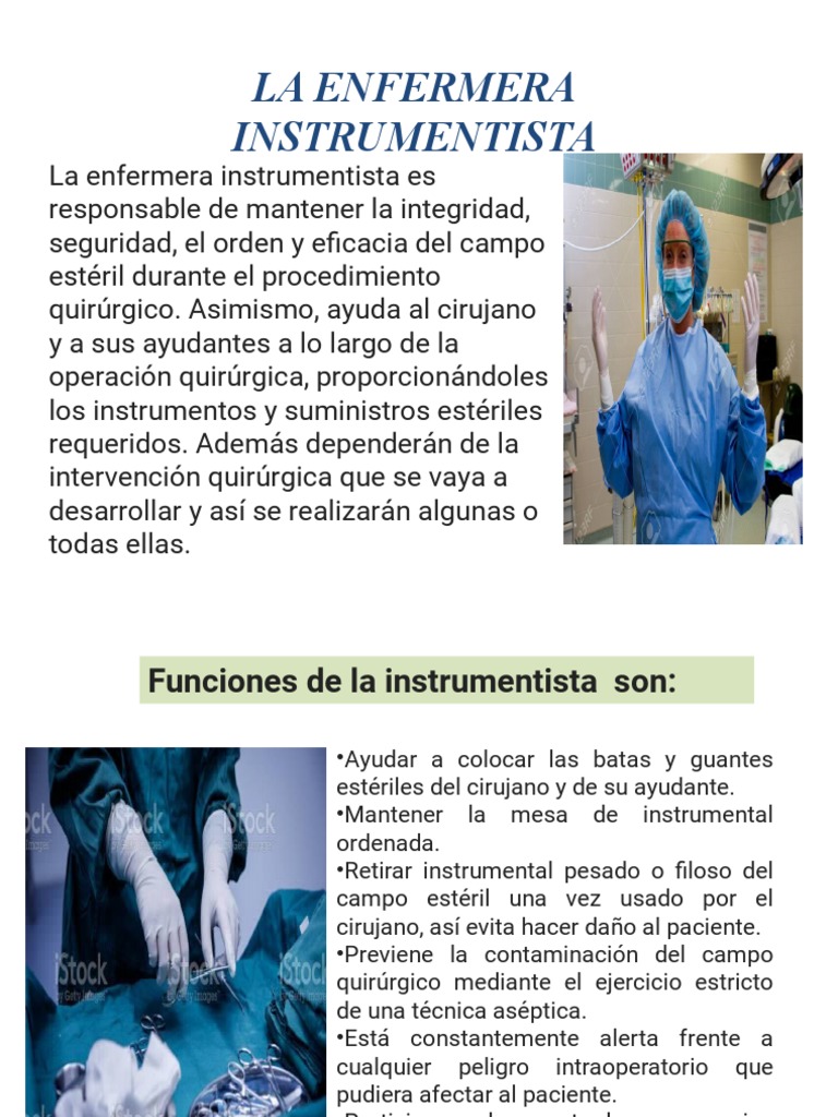 Funciones de La Enfermera Instrumentista y Circulante | PDF | Cirugía | Cirujano