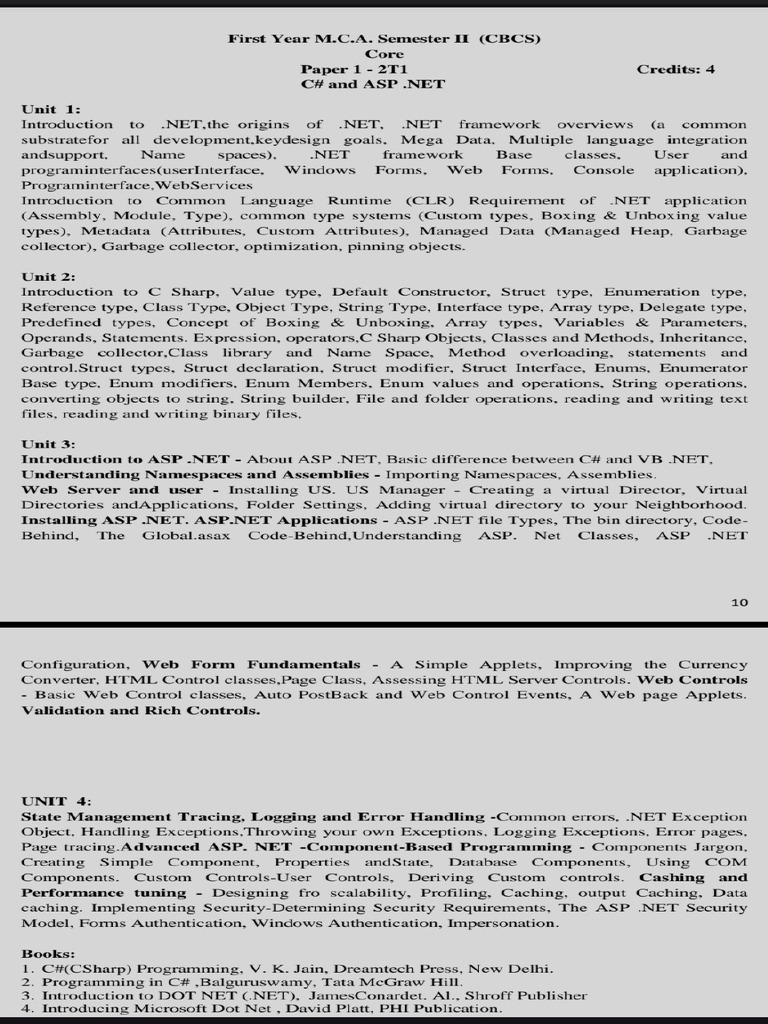 Mca 2nd Sem Syllabus | PDF Mca 2nd Sem Syllabus | PDF