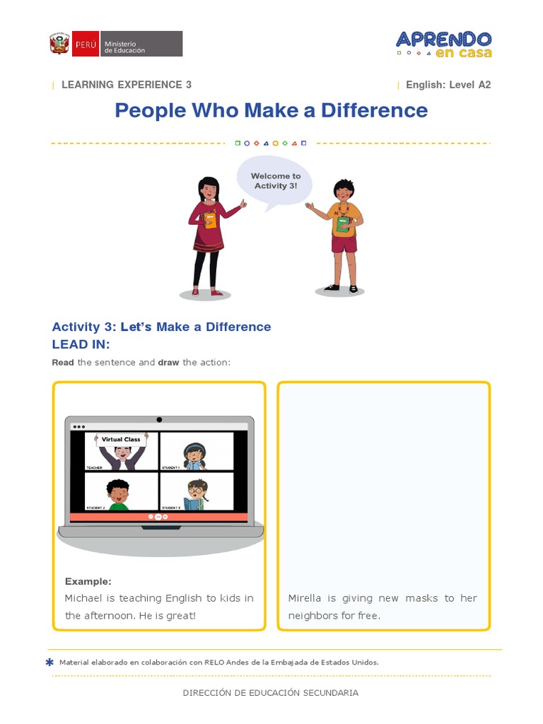 Learning Experience 3 - People Who Making A Difference - Activity 3 ...