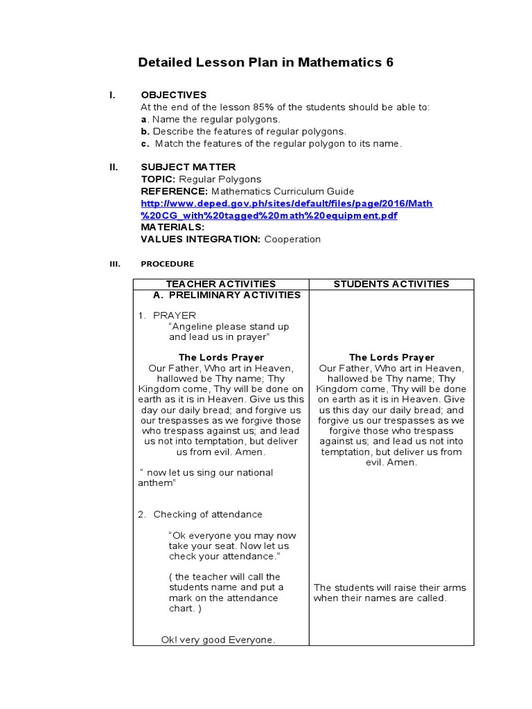 Math 3 | PDF | Lord's Prayer | Polygon
