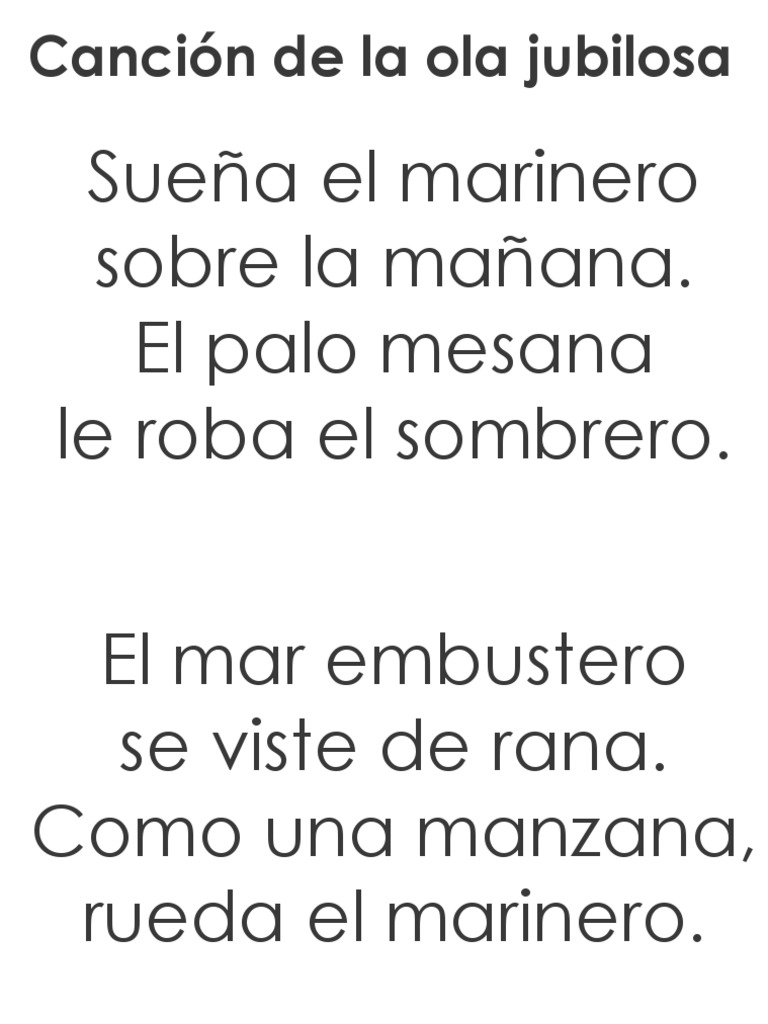Canción de La Ola Jubilosa | PDF