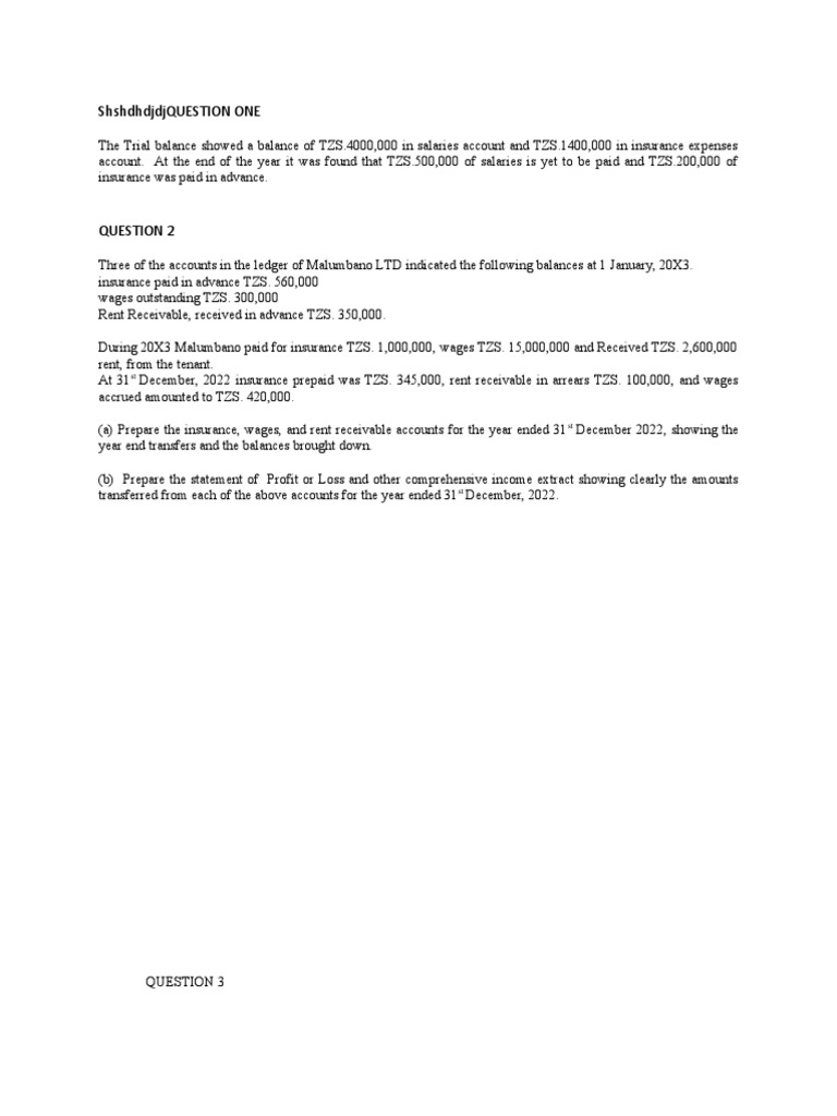 Financial Statements Preparation Guide | PDF | Bad Debt | Economies