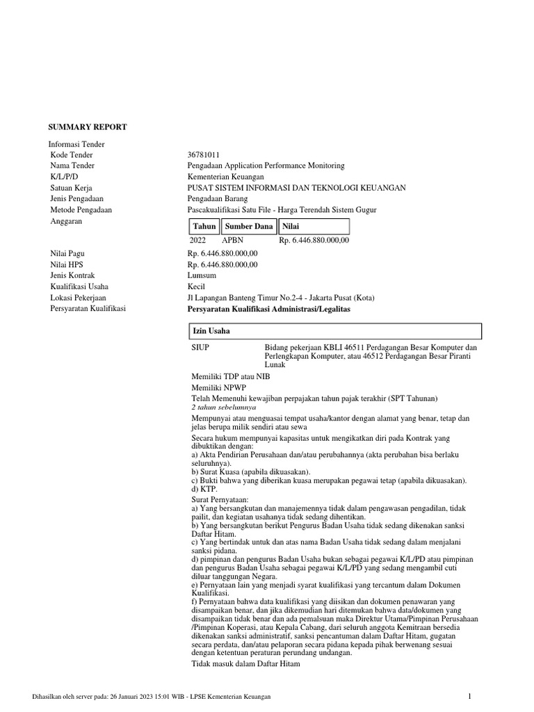 Summary Report 36781011 Application Performance Monitoring Pdf