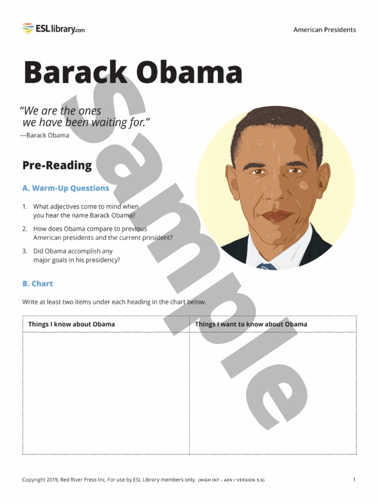 Barack Obama - Ellii (Formerly ESL Library) | PDF