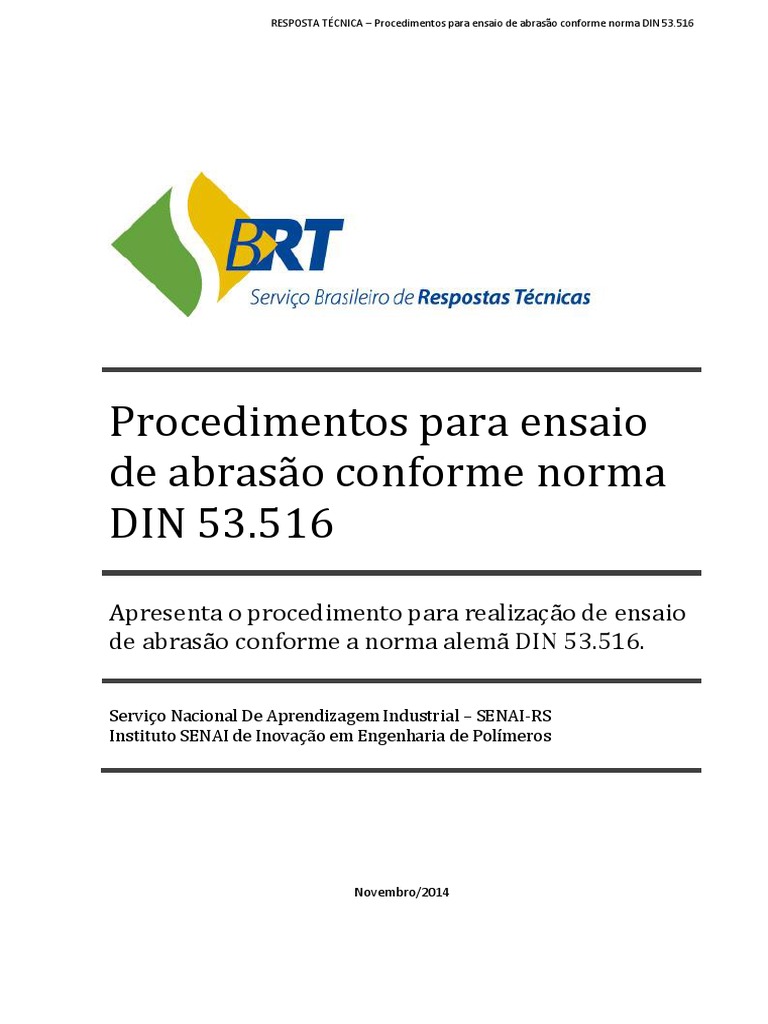 procedimentos_para_ensaio_de_abrasao_conforme_norma_din_53.516 | PDF ...