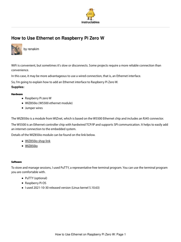 How To Raspberry Pi Ethernet Pdf Raspberry Pi Computing