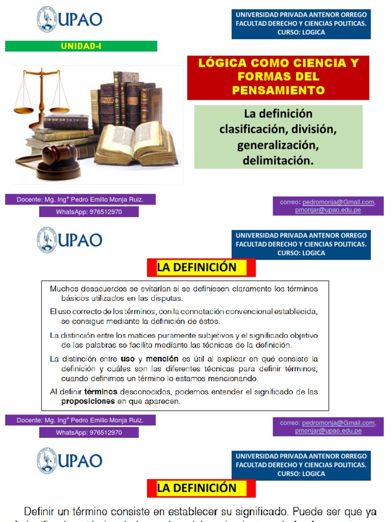 Tema La Definición | PDF | Lógica | Science