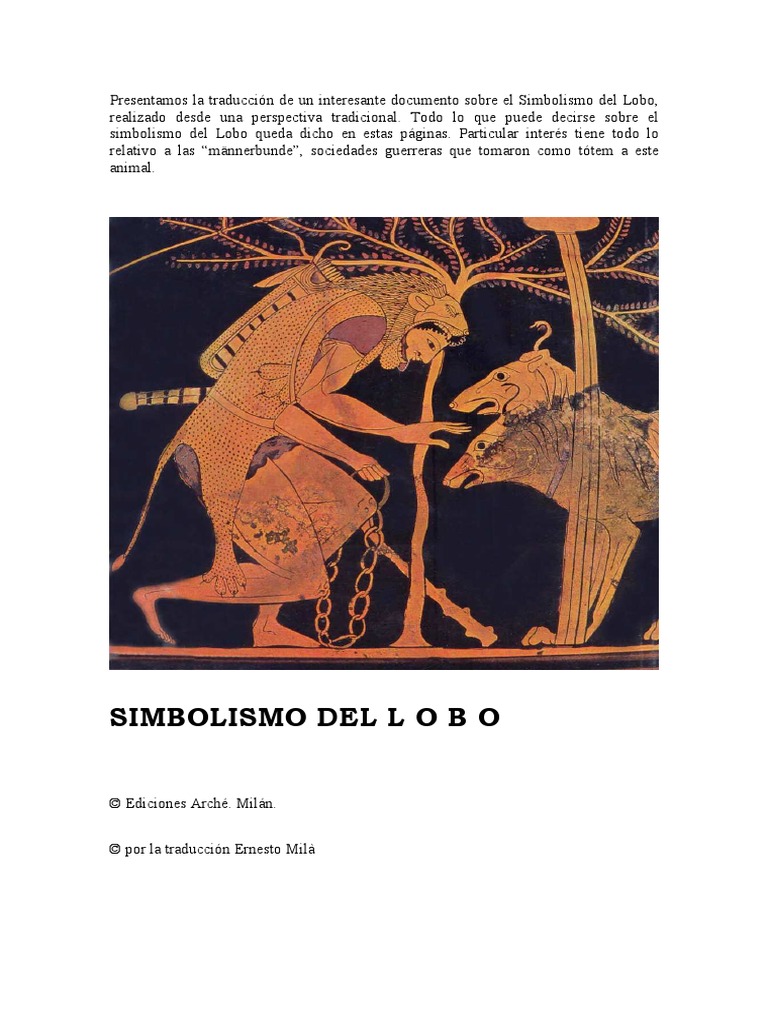 LIBRO - Simbolismo Del Lobo | PDF | Mitología nórdica | Odin