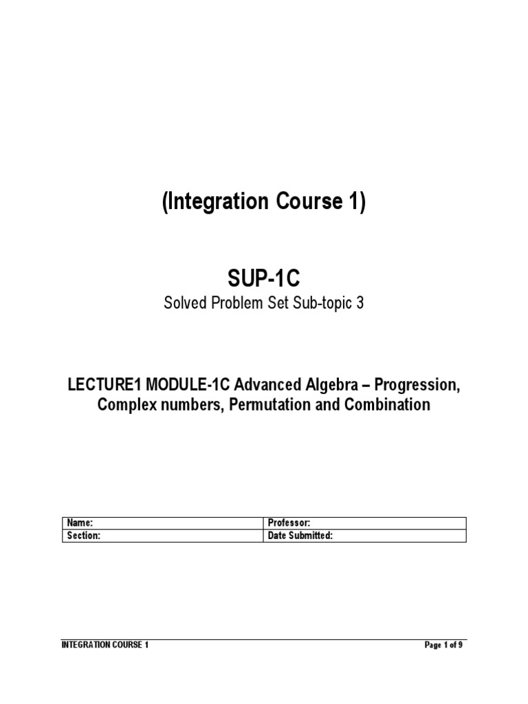 Supplementary Materials 2C | PDF | Geometry | Integral