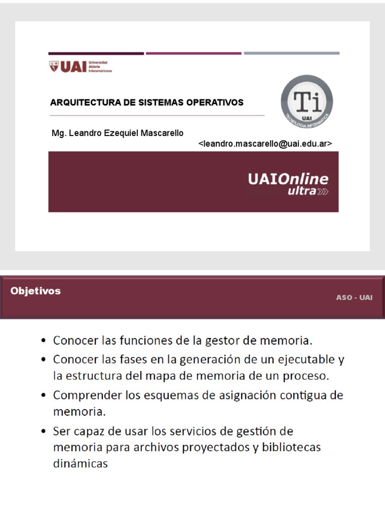 ARQUITECTURA DE SISTEMAS OPERATIVOS - Clase Mem | PDF | Biblioteca ...